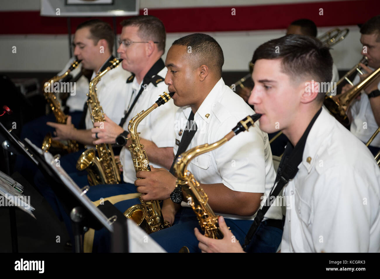 U.S. Soldiers with the 246th Army Band, South Carolina National Guard ...