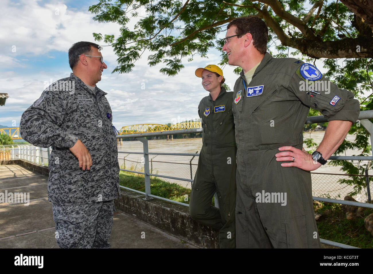 U.S. Air Force personnel meet with Colombian Air Force personnel at ...