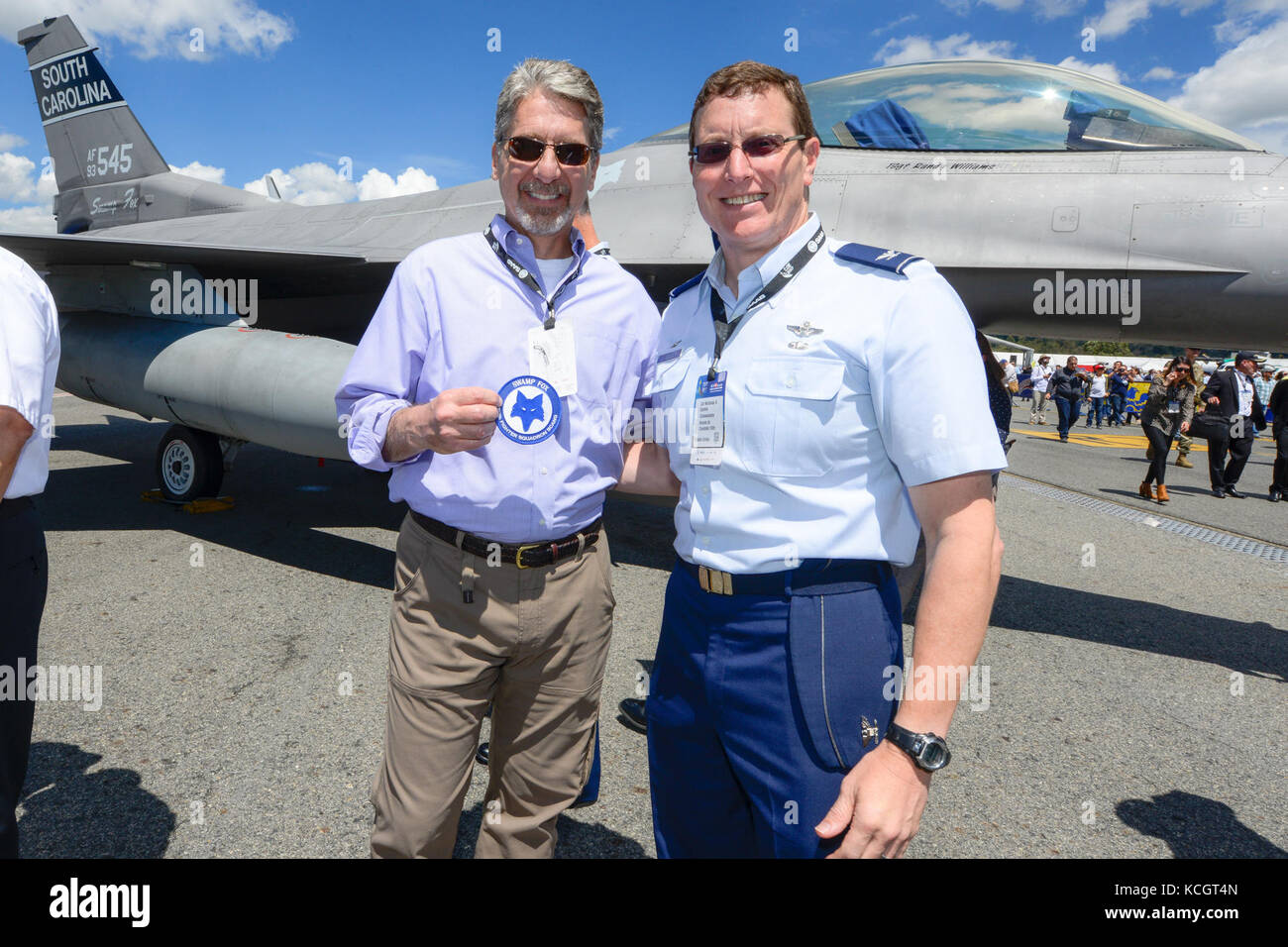 U.S. Ambassador to Colombia Kevin Whitaker is presented with a 157th ...