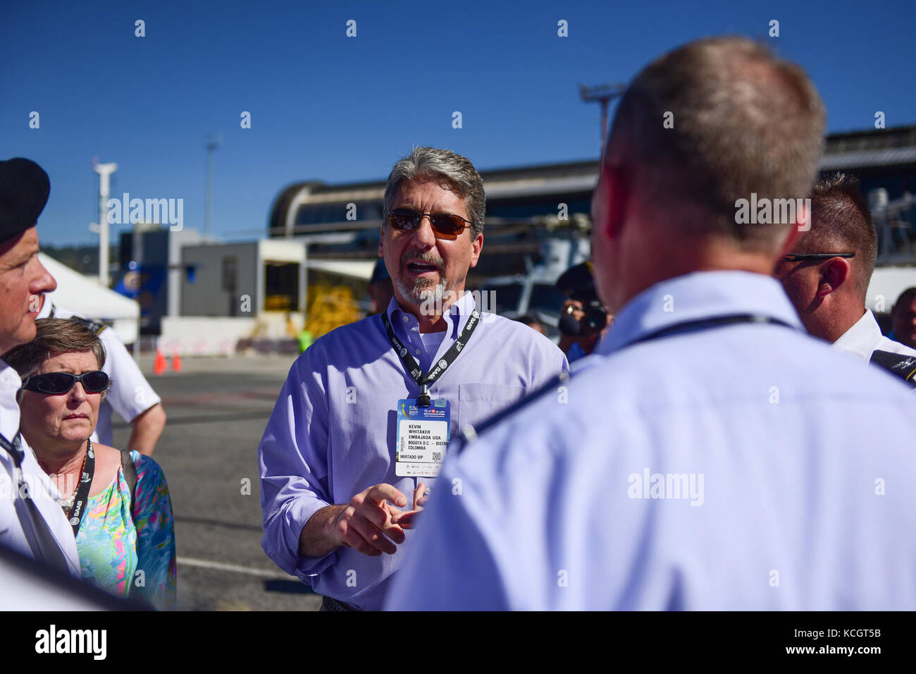 Kevin Whitaker, the U.S. Ambassador for Bogota Colombia, speaks to Lt ...