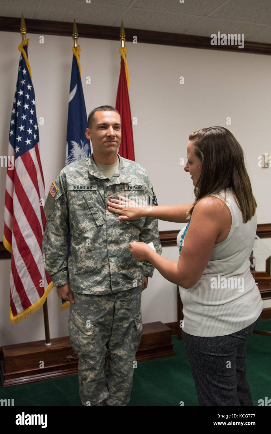 U.S. Army 1st Lt. Joseph Douglas, a chaplain with the 178th Engineer ...