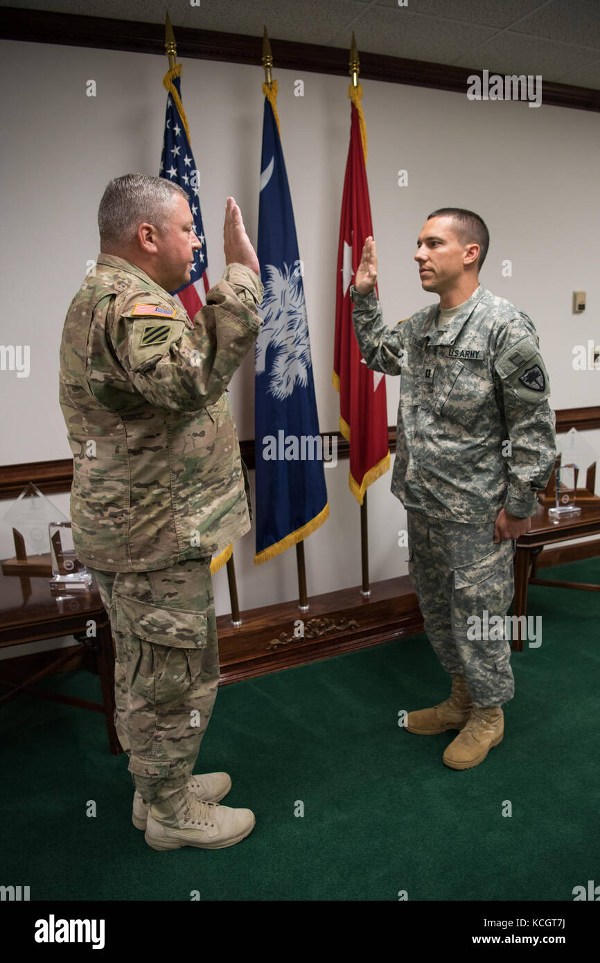 U.S. Army 1st Lt. Joseph Douglas, a chaplain with the 178th Engineer ...