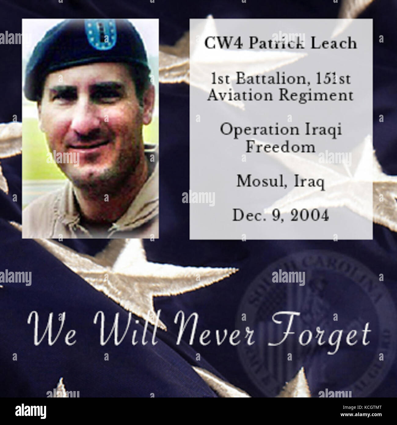 U.S. Army Chief Warrant Officer 4 Patrick Leach, 39, of Rock Hill ...