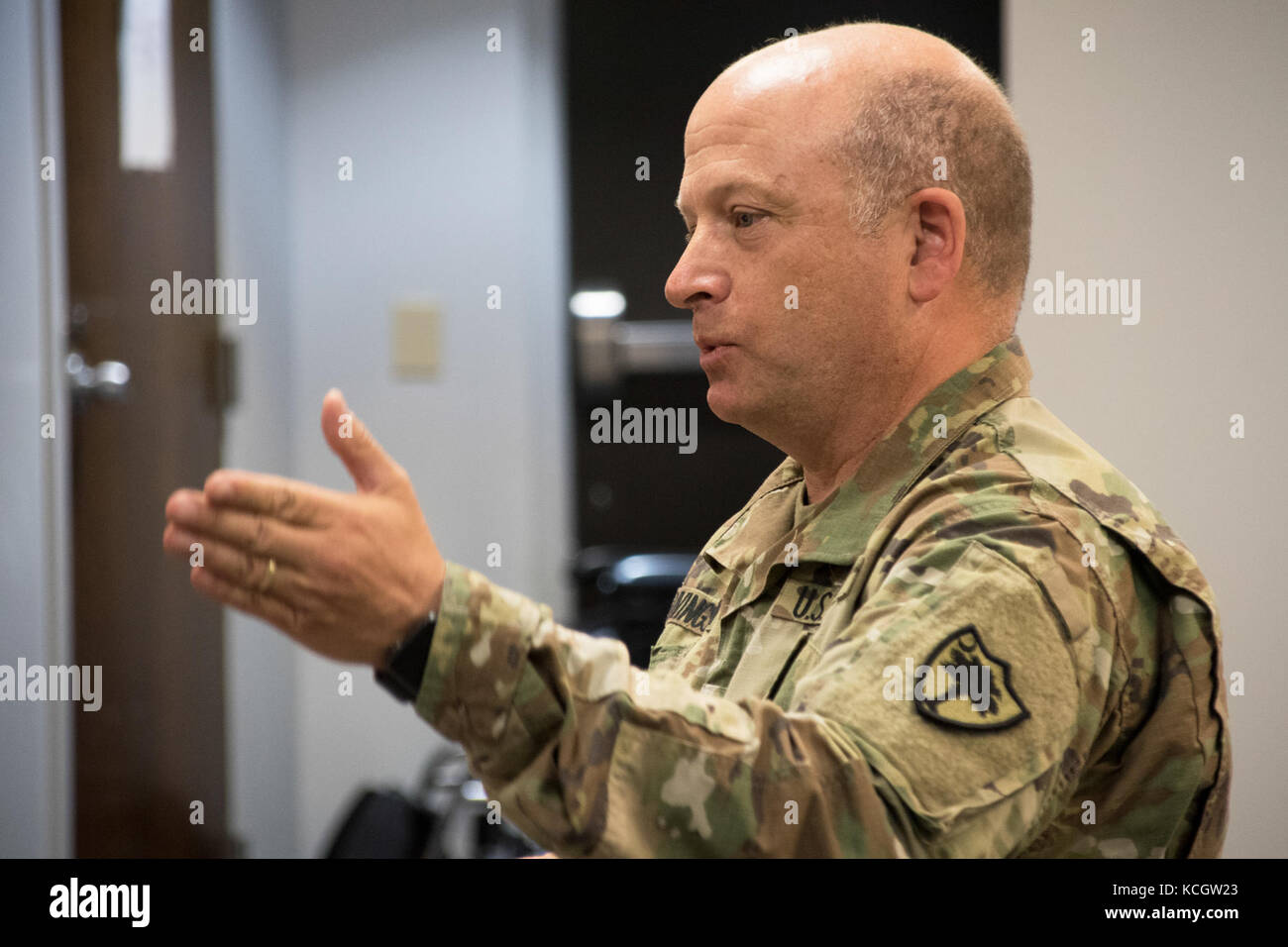 U.S. Army Lt. Col. Alan Wilson, deputy staff judge advocate, South ...