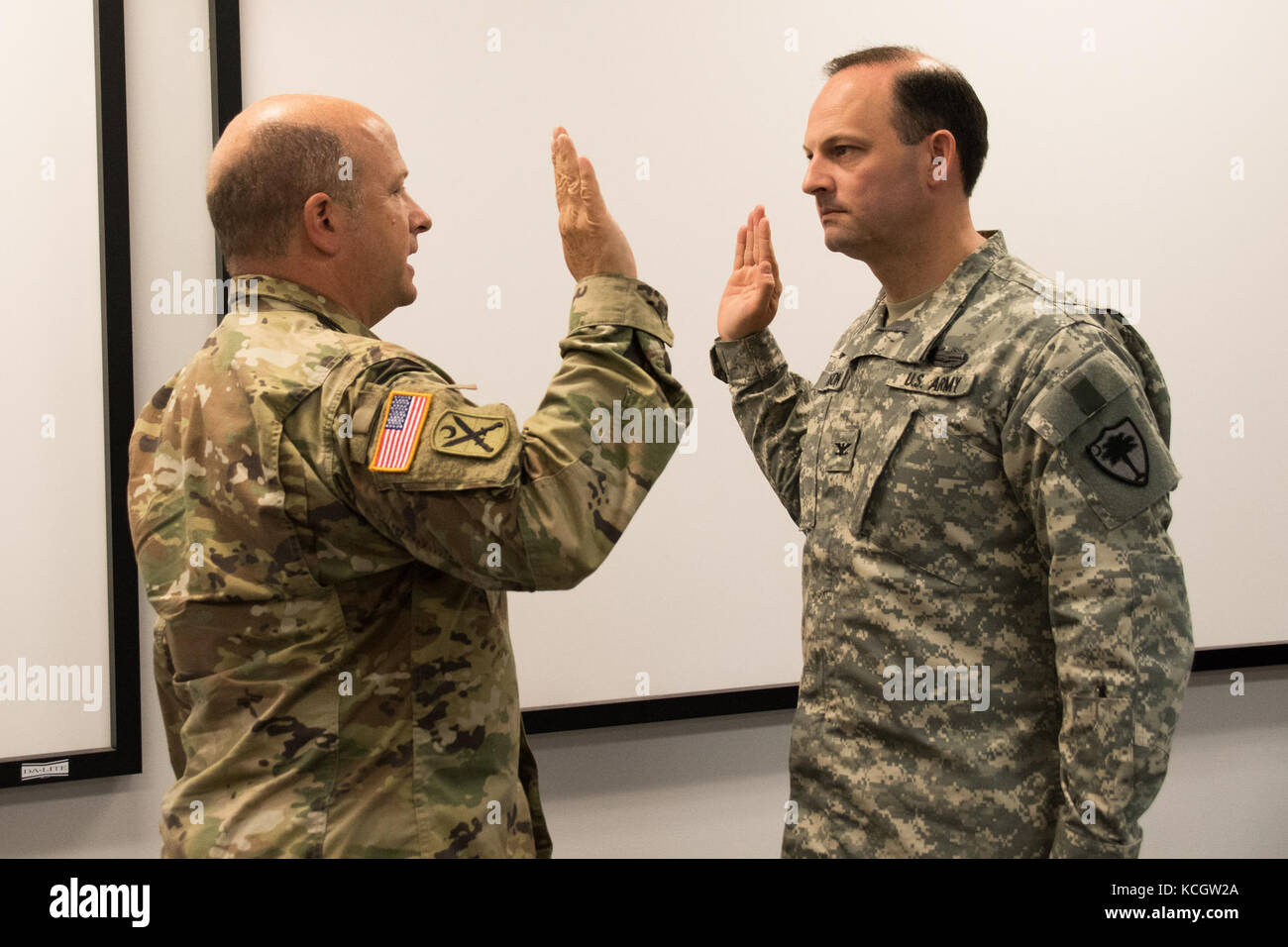 U.S. Army Lt. Col. Alan Wilson, deputy staff judge advocate, South ...