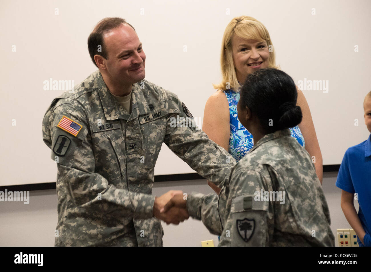 U.S. Army Lt. Col. Alan Wilson, deputy staff judge advocate, South ...