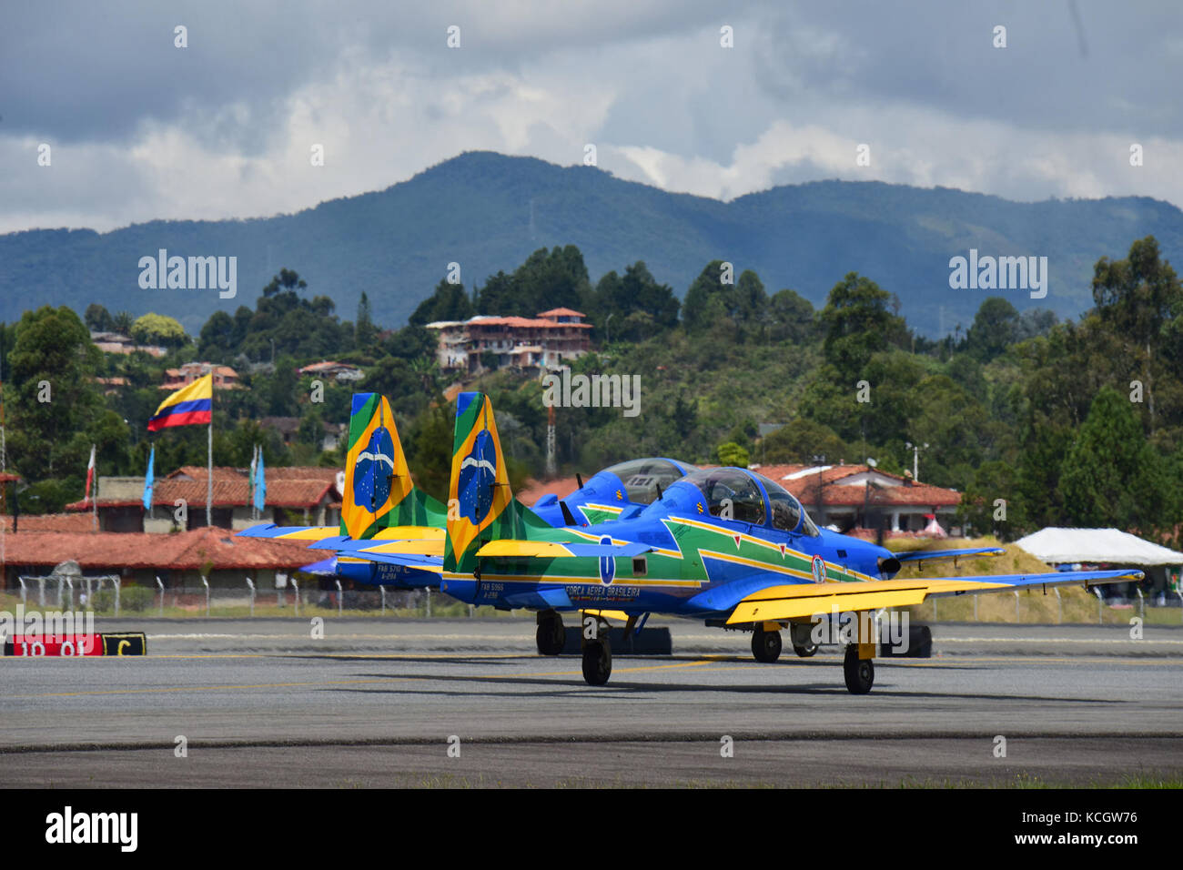 The Brazilian Air Force’s Smoke Squadron participates in F-AIR Colombia ...