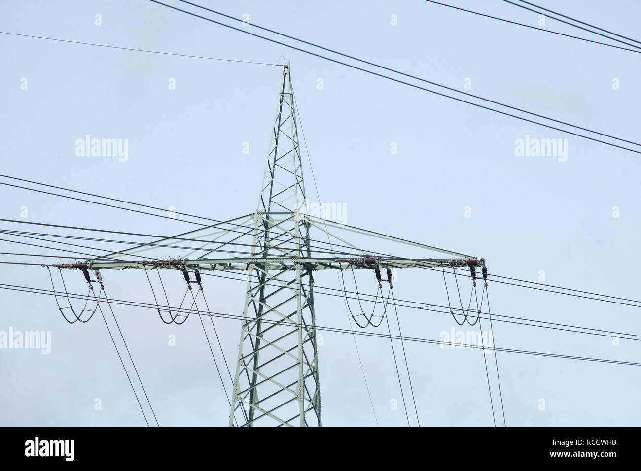 Electricity pylon or tower, Power Line Stock Photo - Alamy