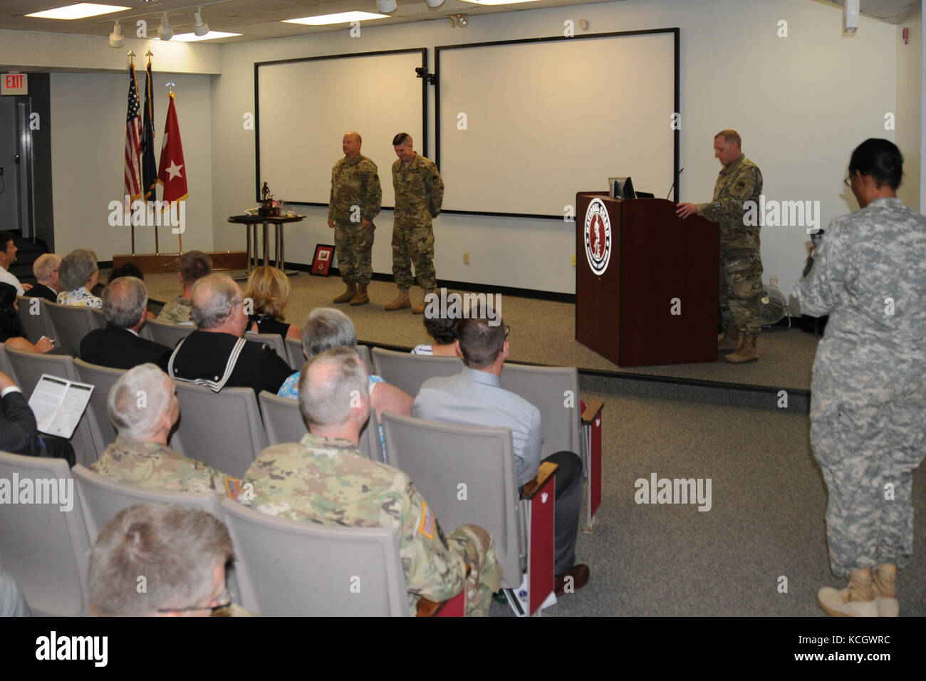 U.S. Army Col. David G. Guyton is honored on the day of his retirement ...
