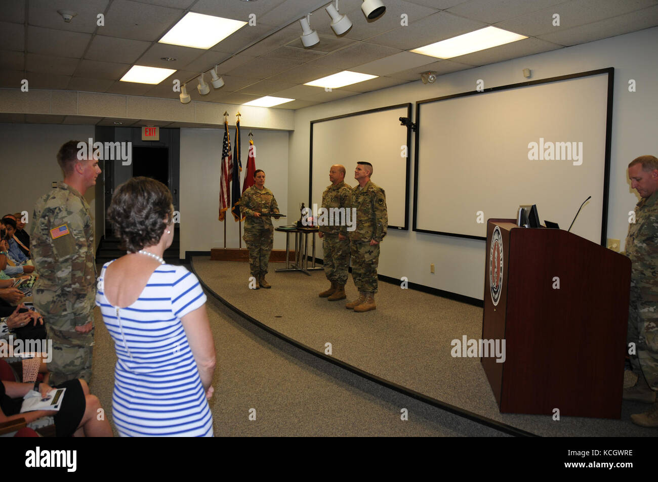 U.S. Army Col. David G. Guyton is honored on the day of his retirement ...