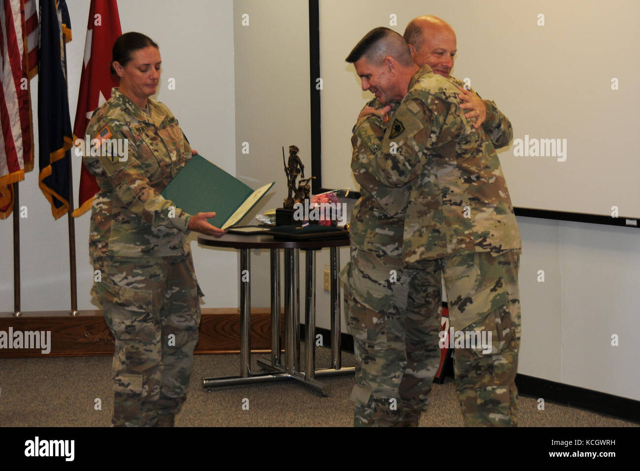 U.S. Army Col. David G. Guyton is honored on the day of his retirement ...