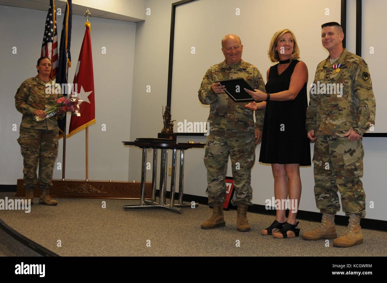 U.S. Army Col. David G. Guyton is honored on the day of his retirement ...