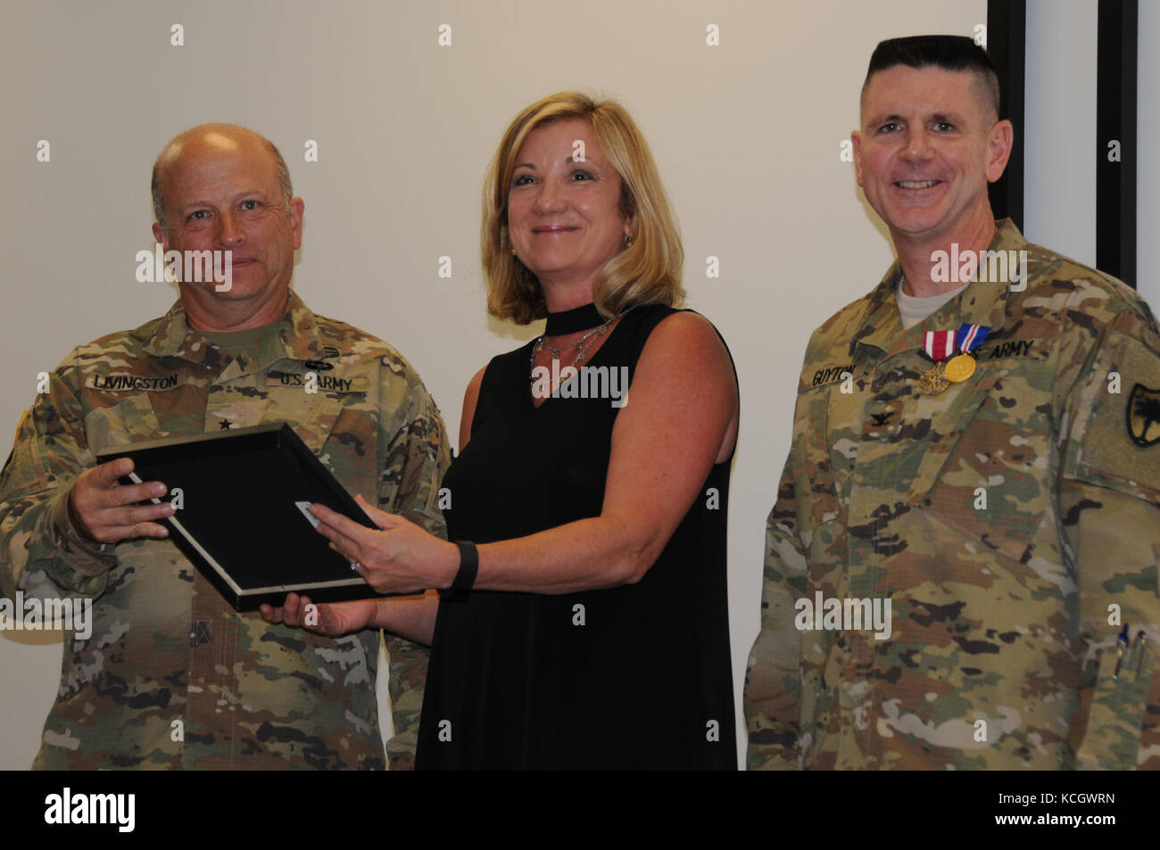 U.S. Army Col. David G. Guyton is honored on the day of his retirement ...
