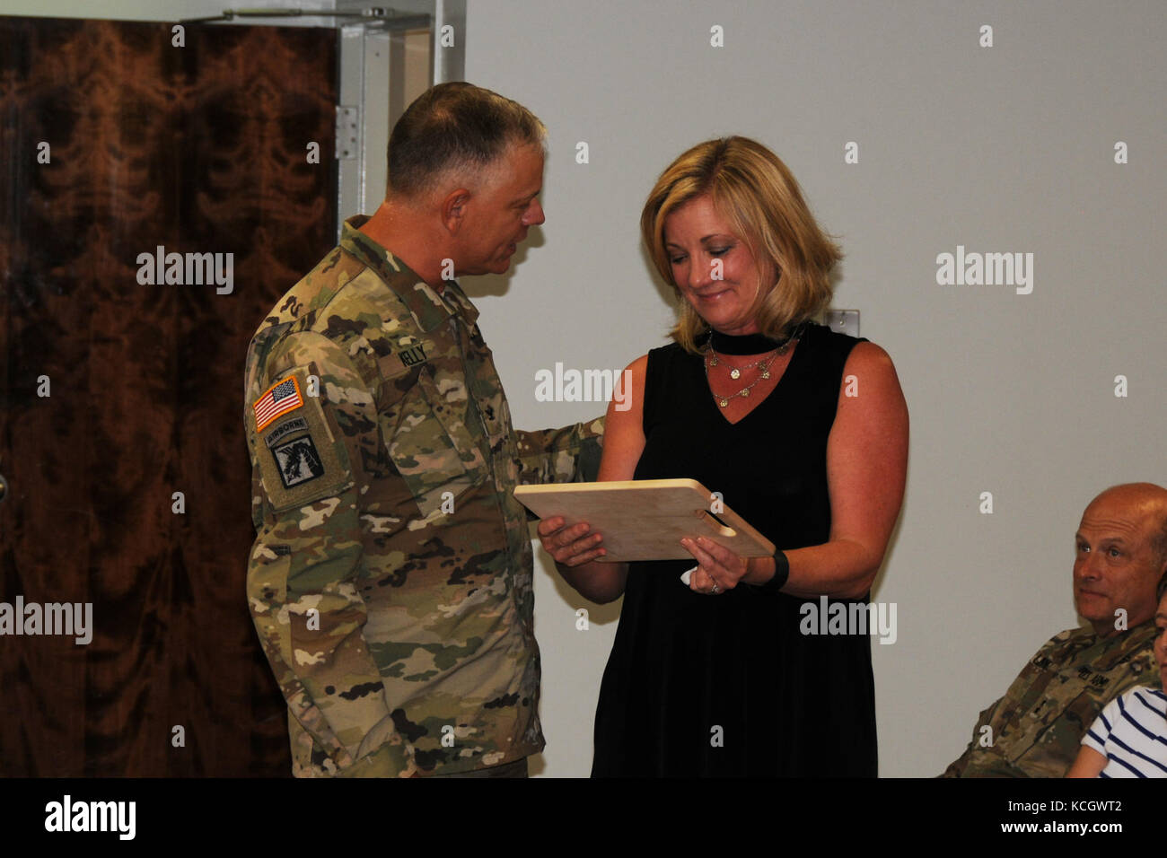 U.S. Army Col. David G. Guyton is honored on the day of his retirement ...
