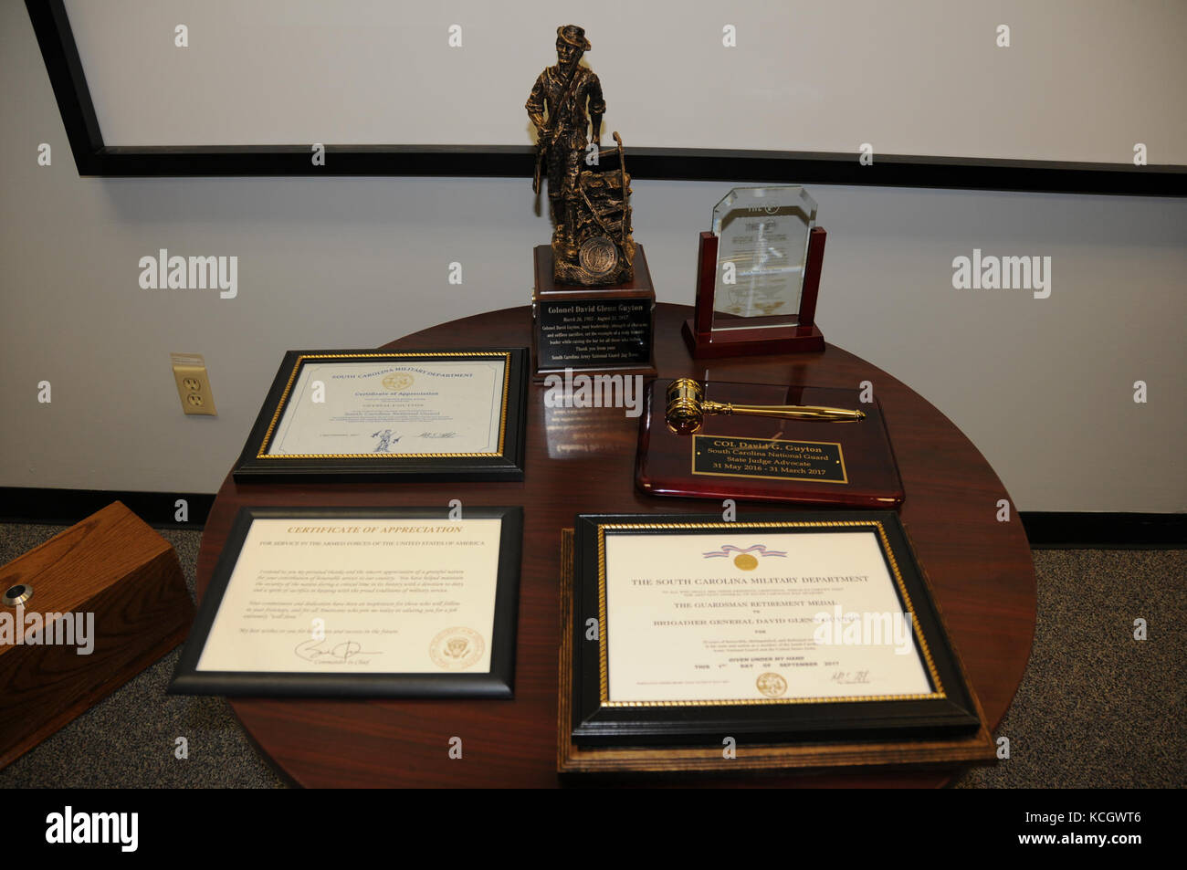 U.S. Army Col. David G. Guyton is honored on the day of his retirement ...
