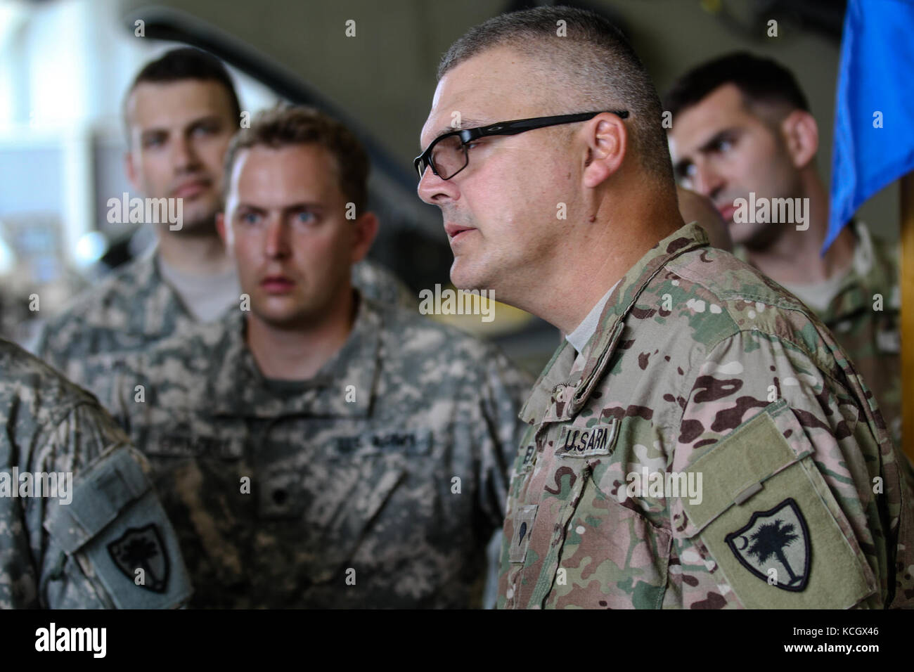 South Carolina Army National Guard Soldiers assigned to Detachment 1, B ...
