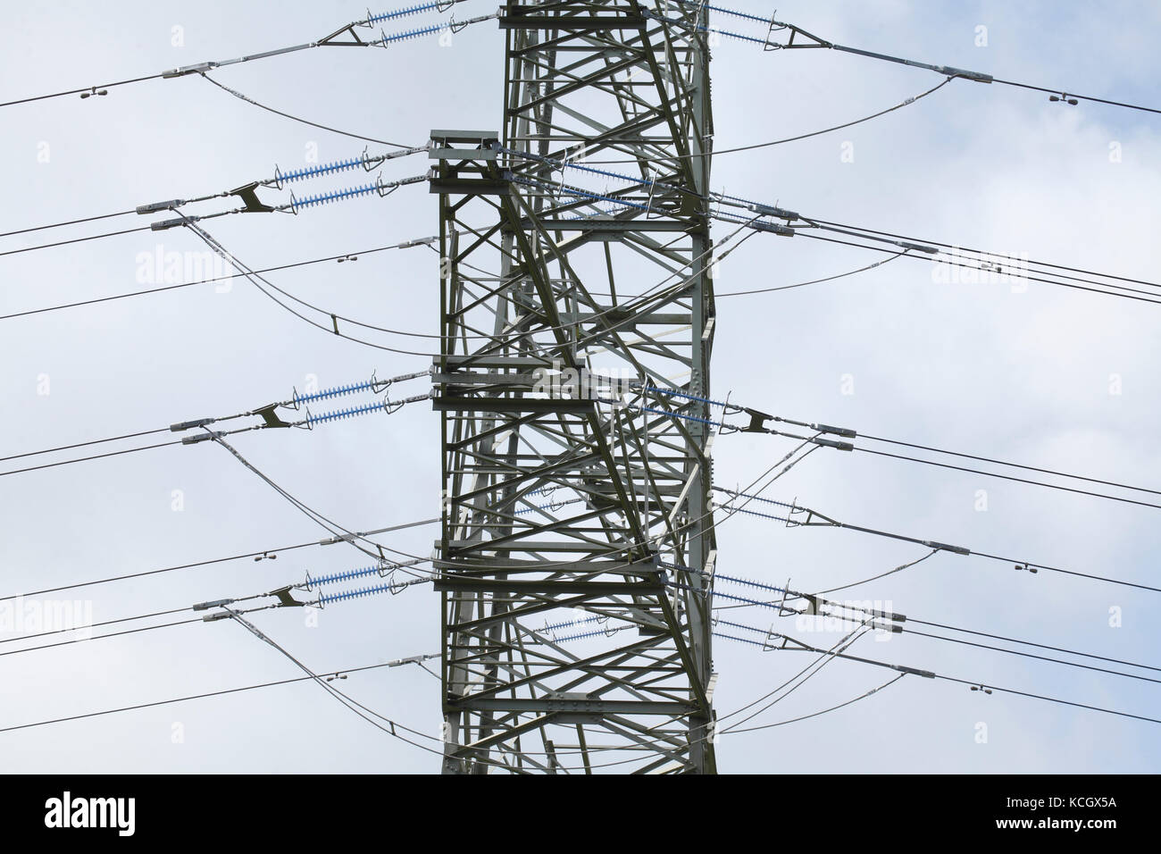 Electricity pylon or tower, Power Line Stock Photo - Alamy