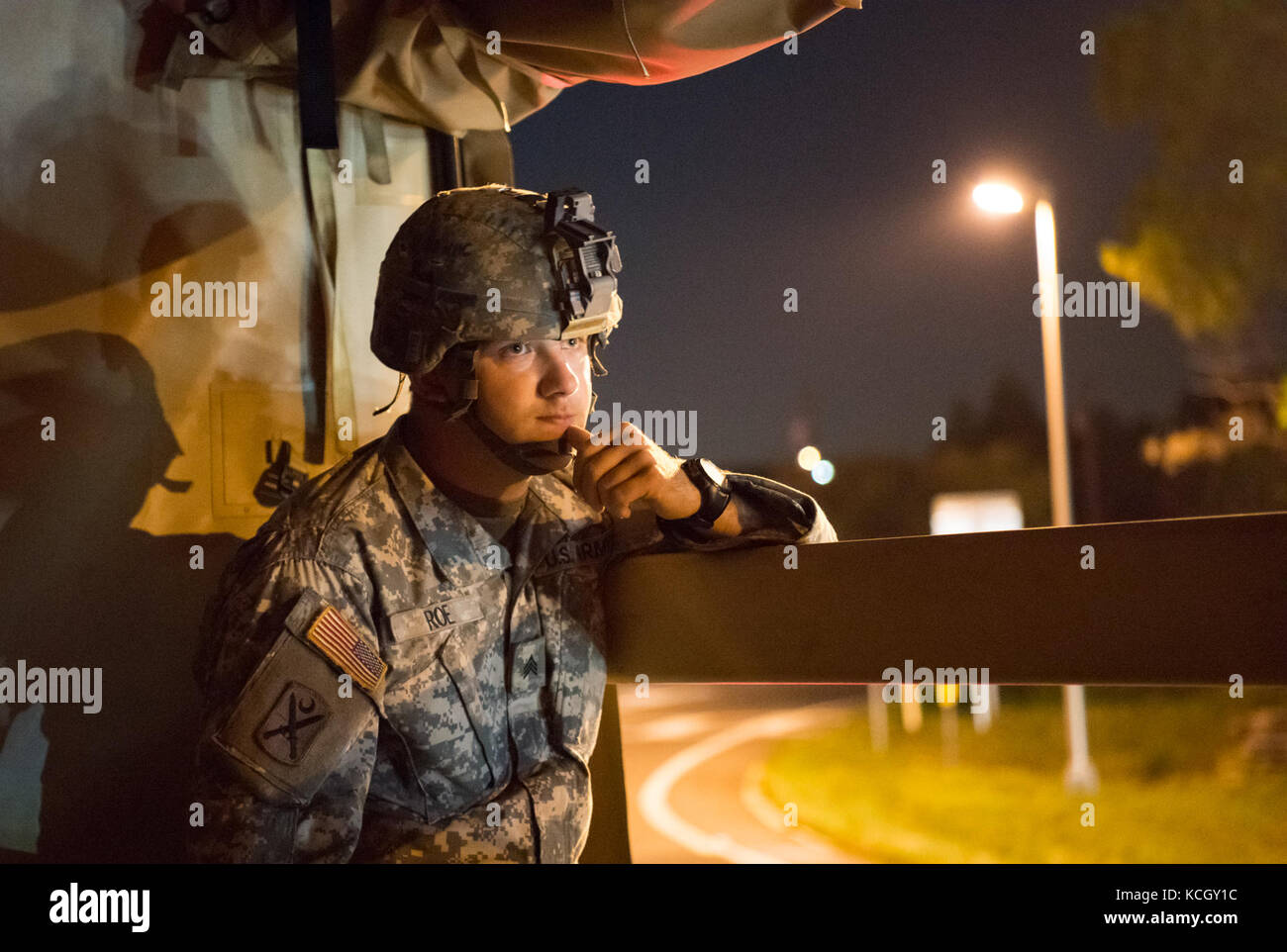 U.S. Army Sgt. Jamie Roe, an infantryman with C Company, 1-118th ...