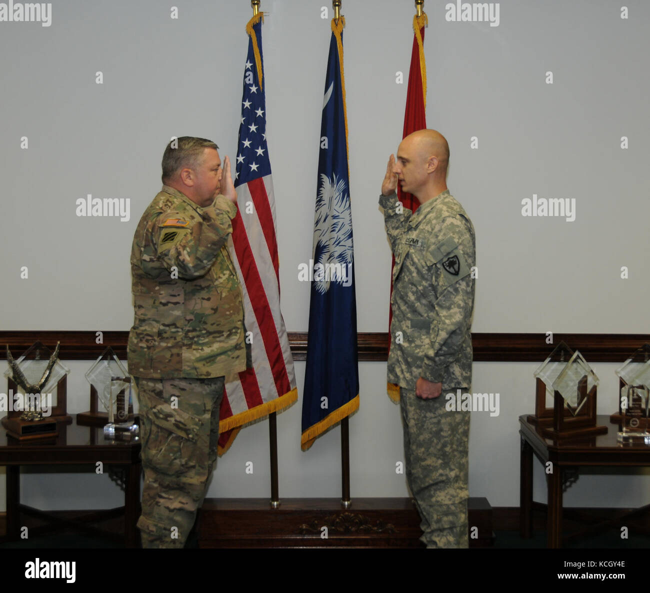 Two South Carolina Army National Guard Soldiers are commissioned as ...
