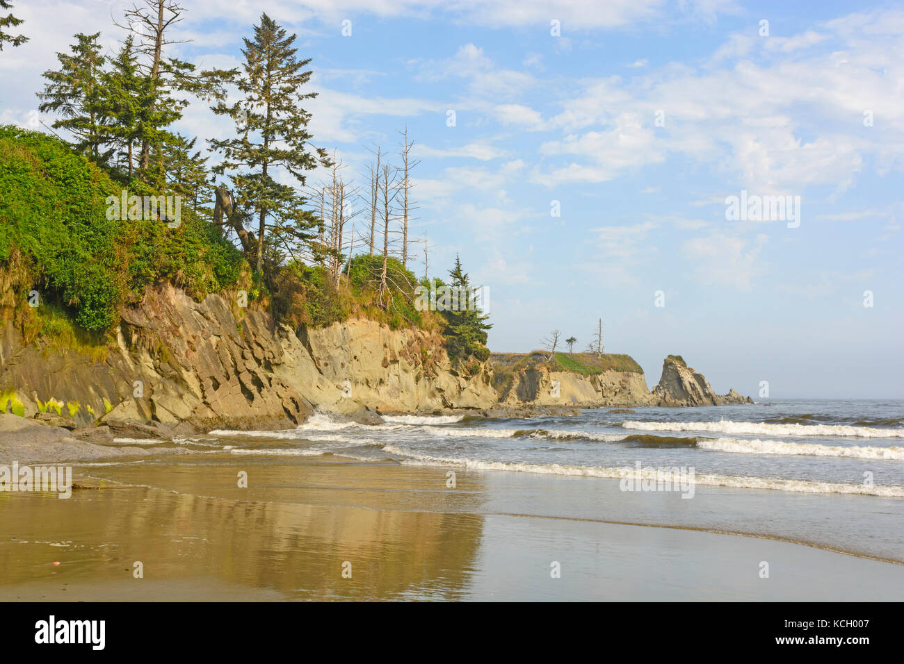 Rugged Cliffs on a Lighthouse Beach near Cape Arago on the Oregon Coast ...