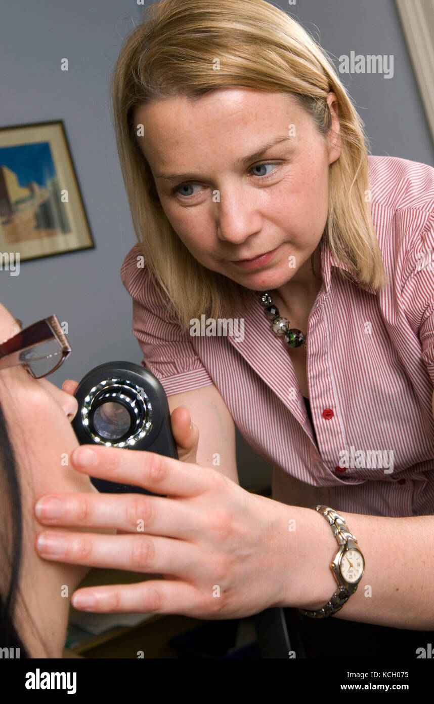 Dr.Barbara Compitus, Southville Surgery, Bristol holding a dermatology ...