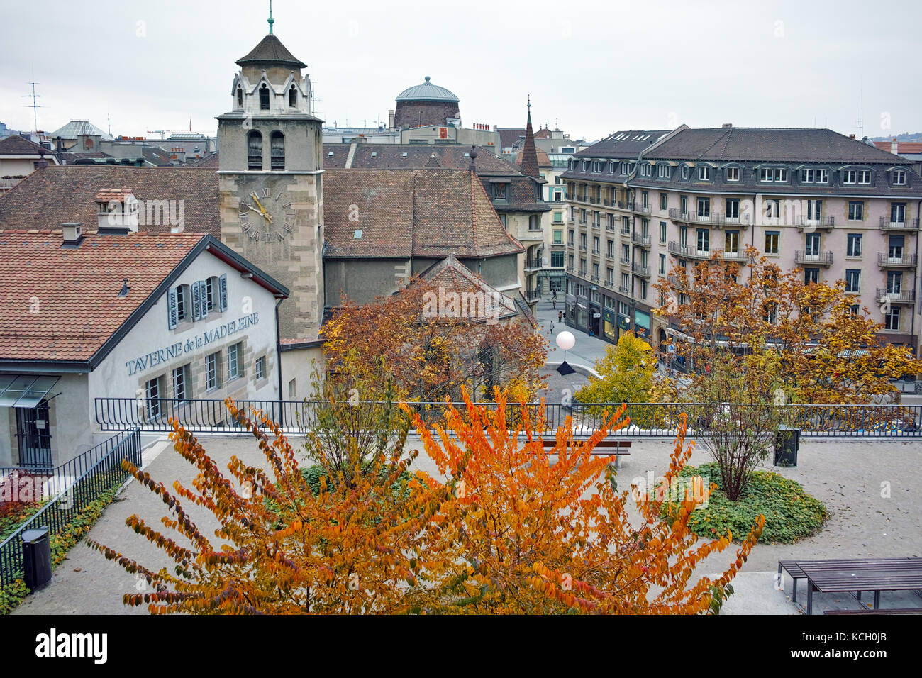 Autumn Panoramic View of city of Geneva, Switzerland Stock Photo - Alamy