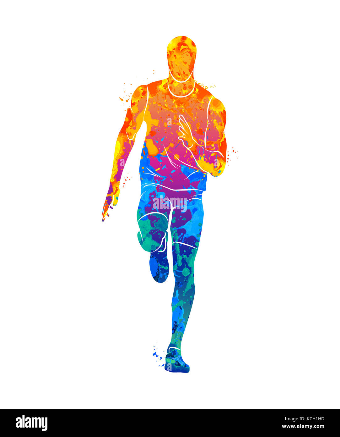 Running, sprinter, athlete Stock Photo - Alamy