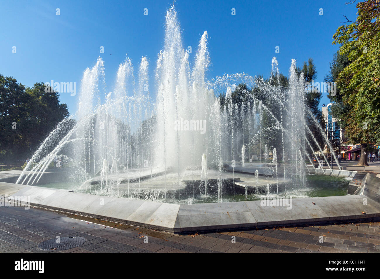 Fountain in the center of City of Pleven, Bulgaria Stock Photo - Alamy