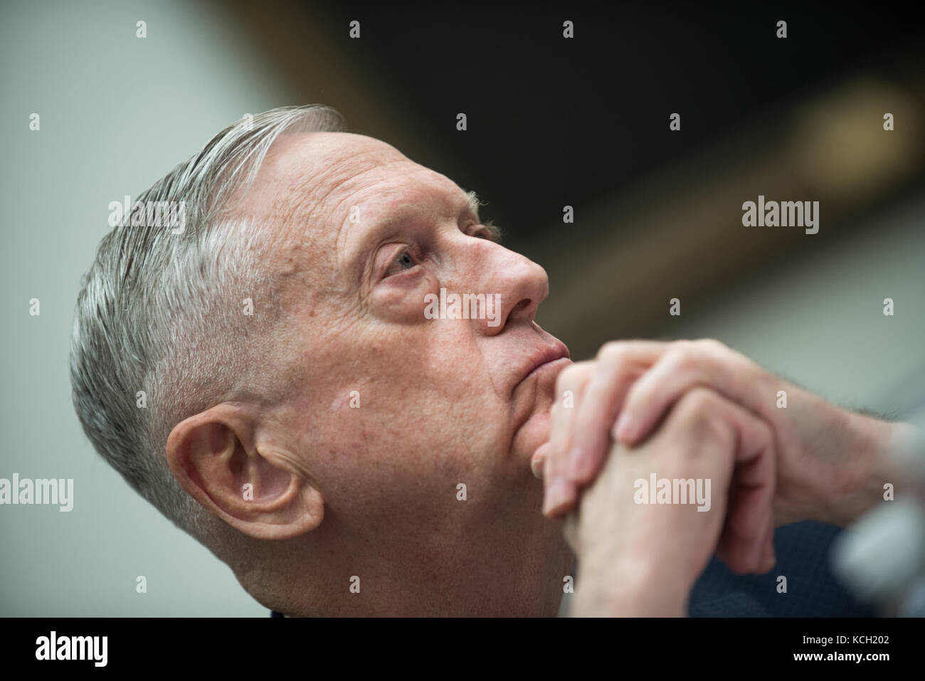 Secretary of Defense Jim Mattis testifies during a House Armed Services ...