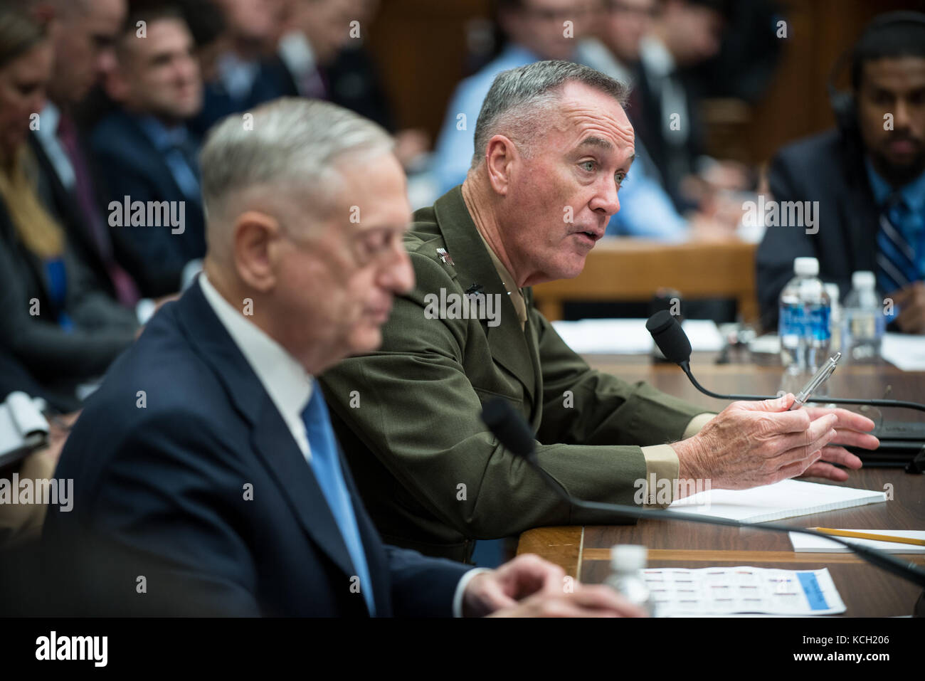 Secretary of Defense Jim Mattis testifies during a House Armed Services ...