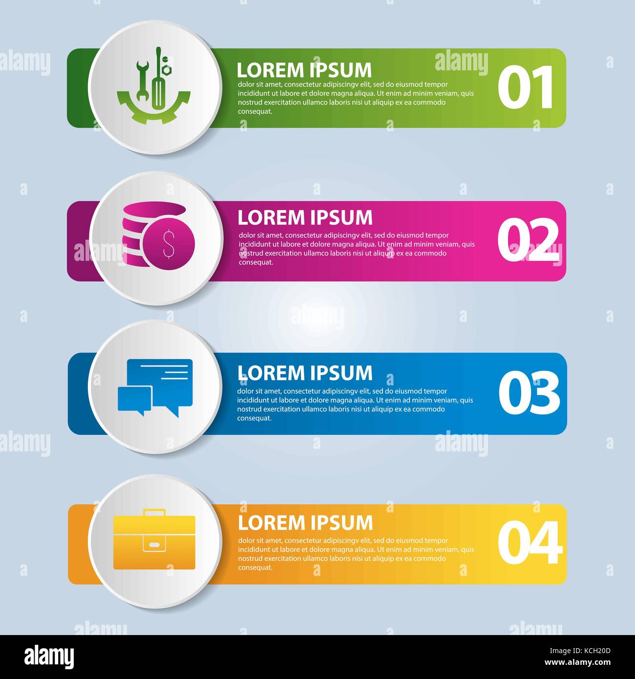 Four Steps Sequence Process Diagram High Resolution Stock Photography ...