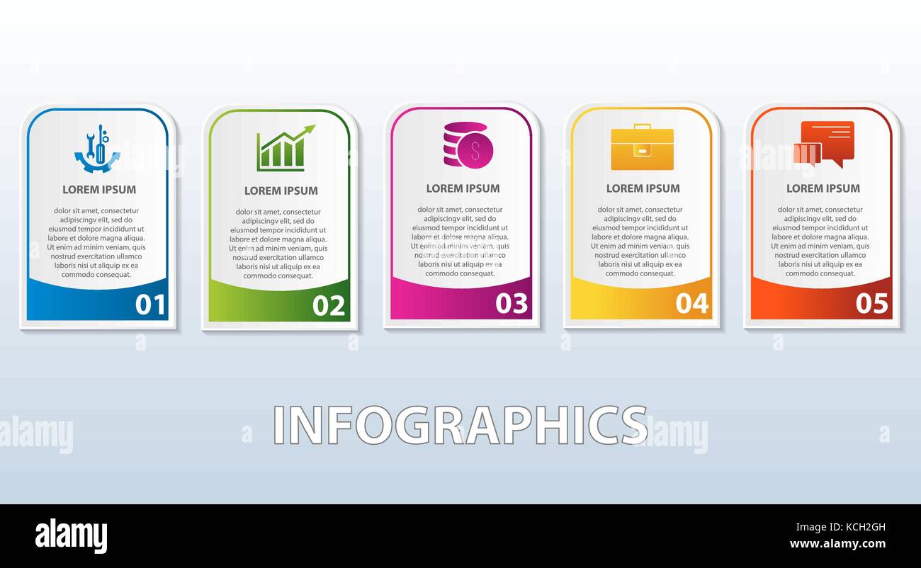 Vector illustration. Template of infographics in the form of a ...