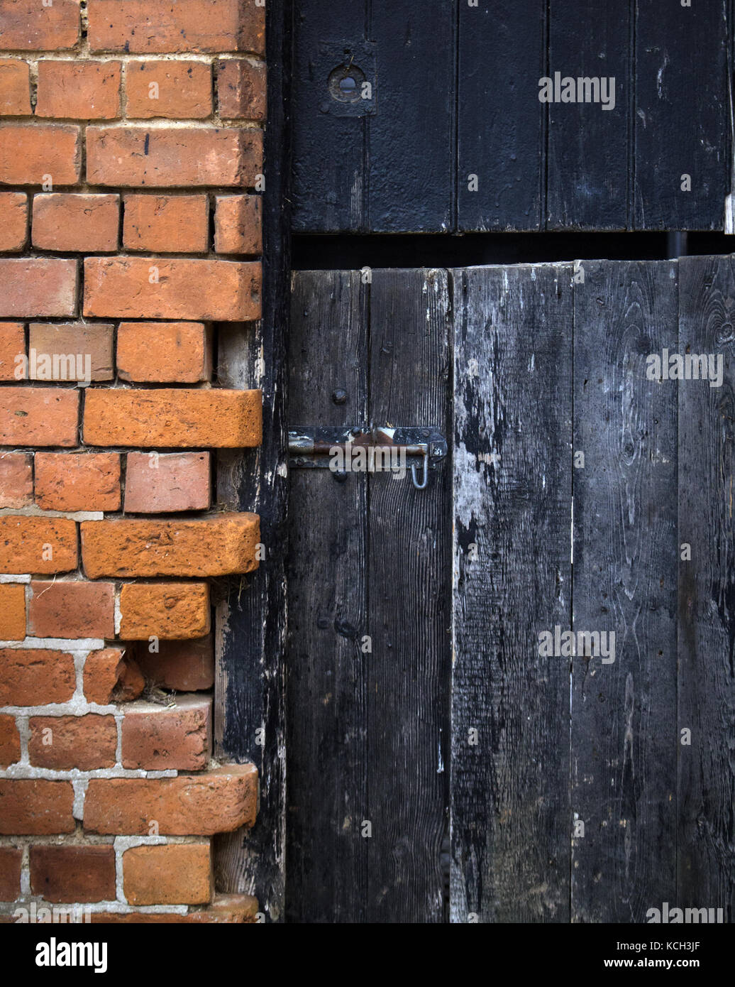 A double-door to a farm building Stock Photo - Alamy