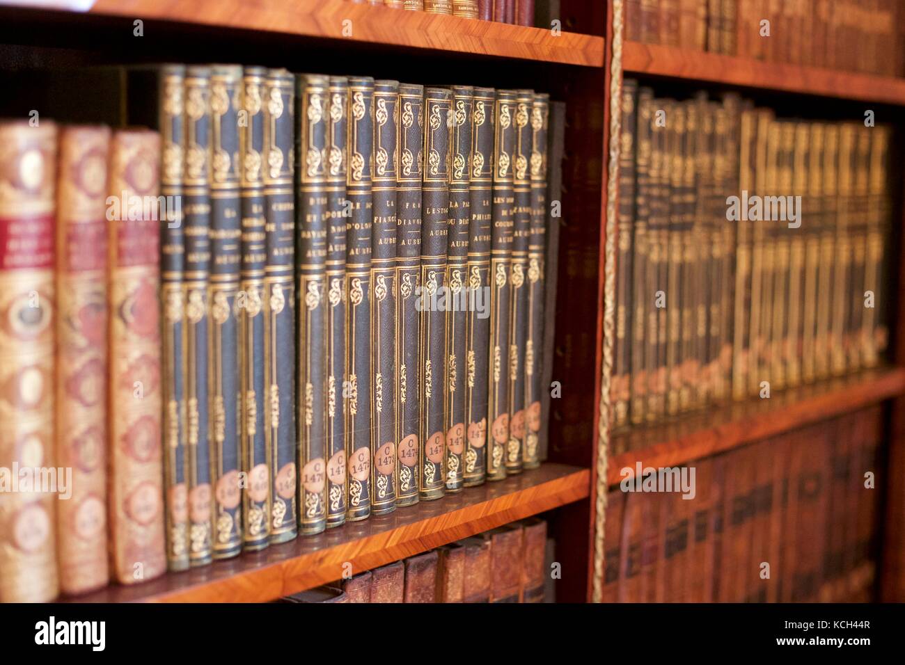Old bookcase hi-res stock photography and images - Alamy