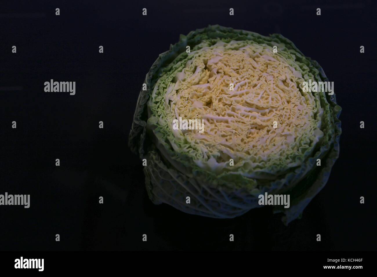 Cabbage cut in half hi-res stock photography and images - Alamy