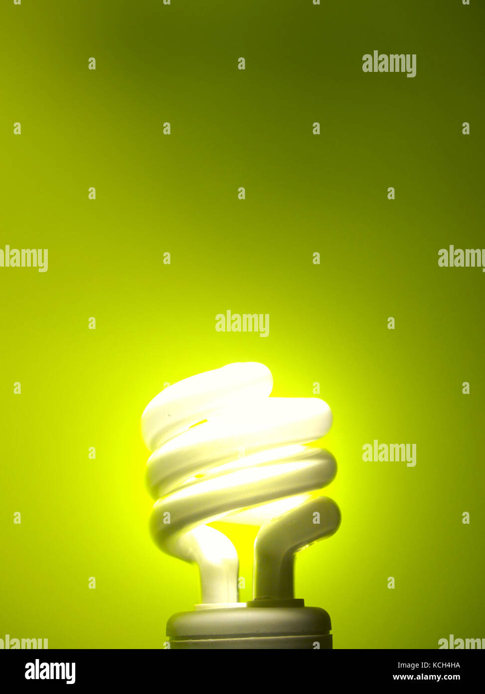 Green Light Bulb Stock Photo - Alamy