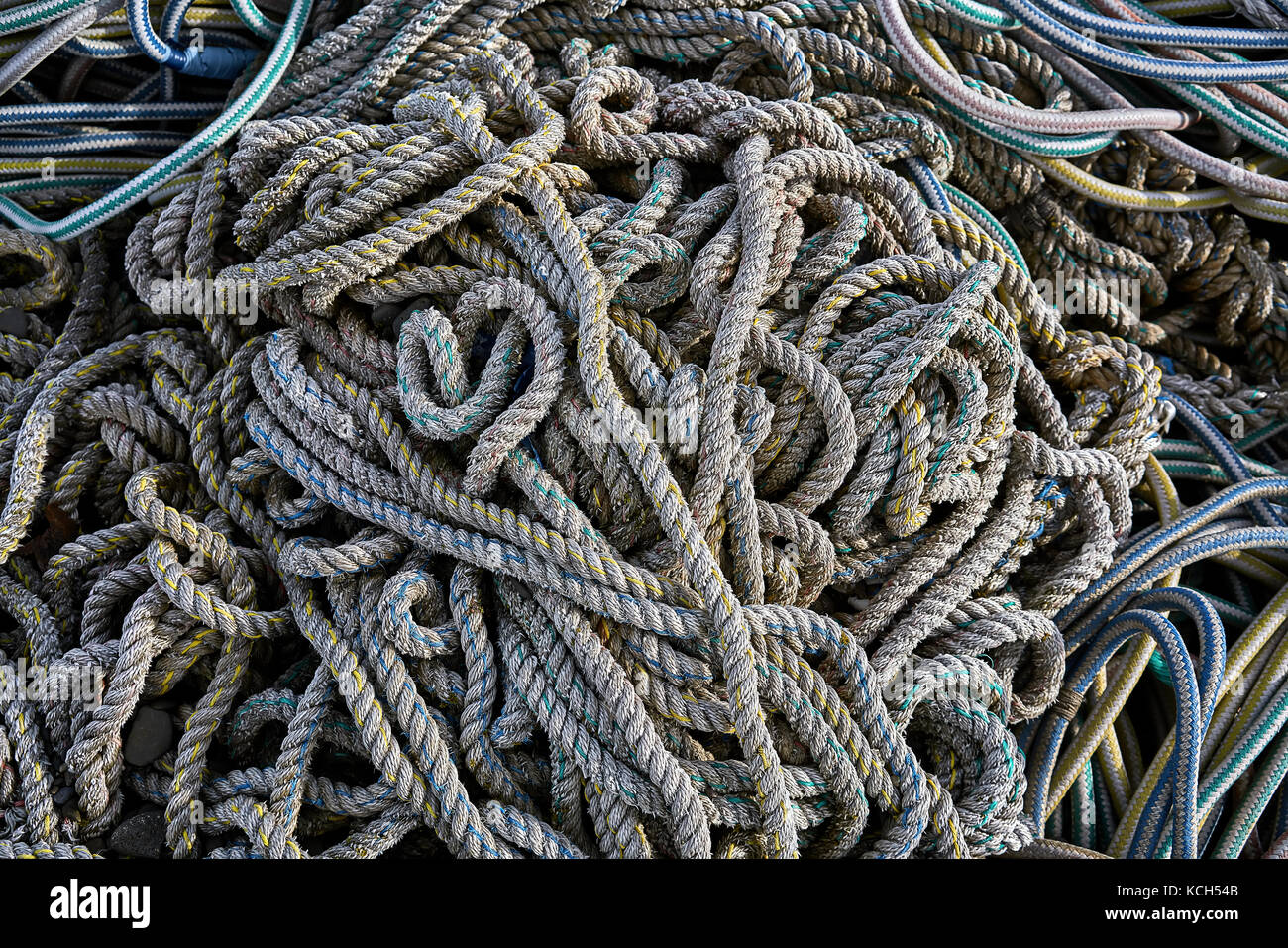 Lying wicker ropes Stock Photo - Alamy