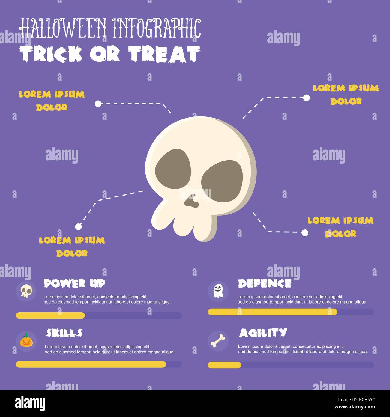 Halloween Style Infographic Vector Illustration Stock Vector Image ...