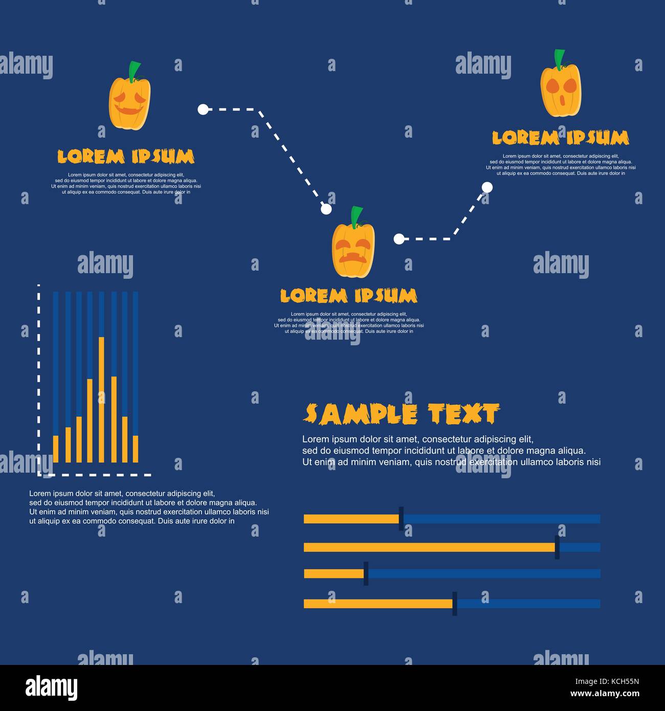 Halloween Infographic Design Collection Stock Vector Image & Art - Alamy