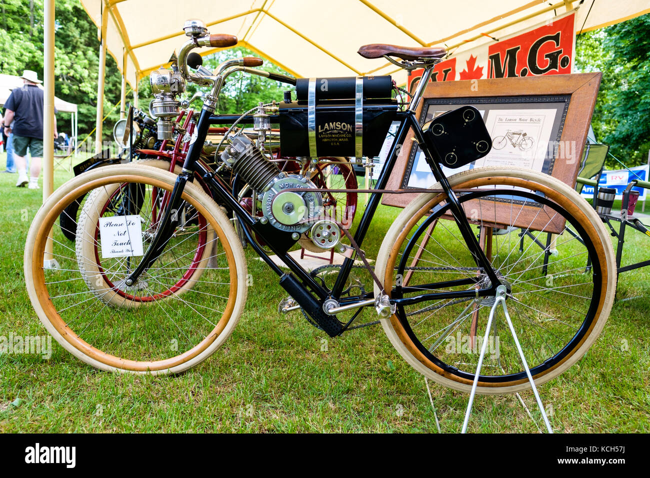 Antique motorized bicycles hi-res stock photography and images - Alamy