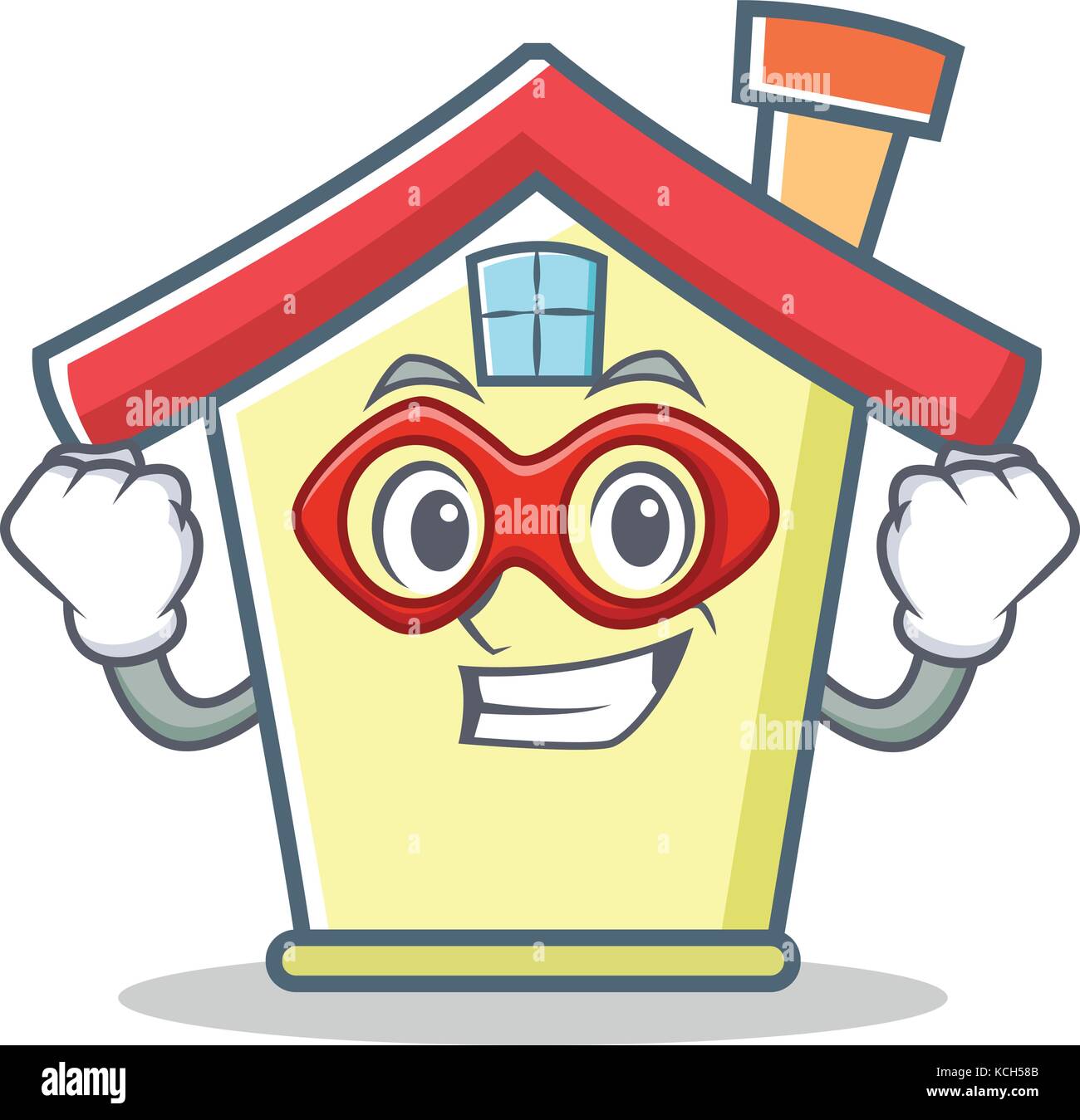 Super hero house character cartoon style Stock Vector Image & Art - Alamy