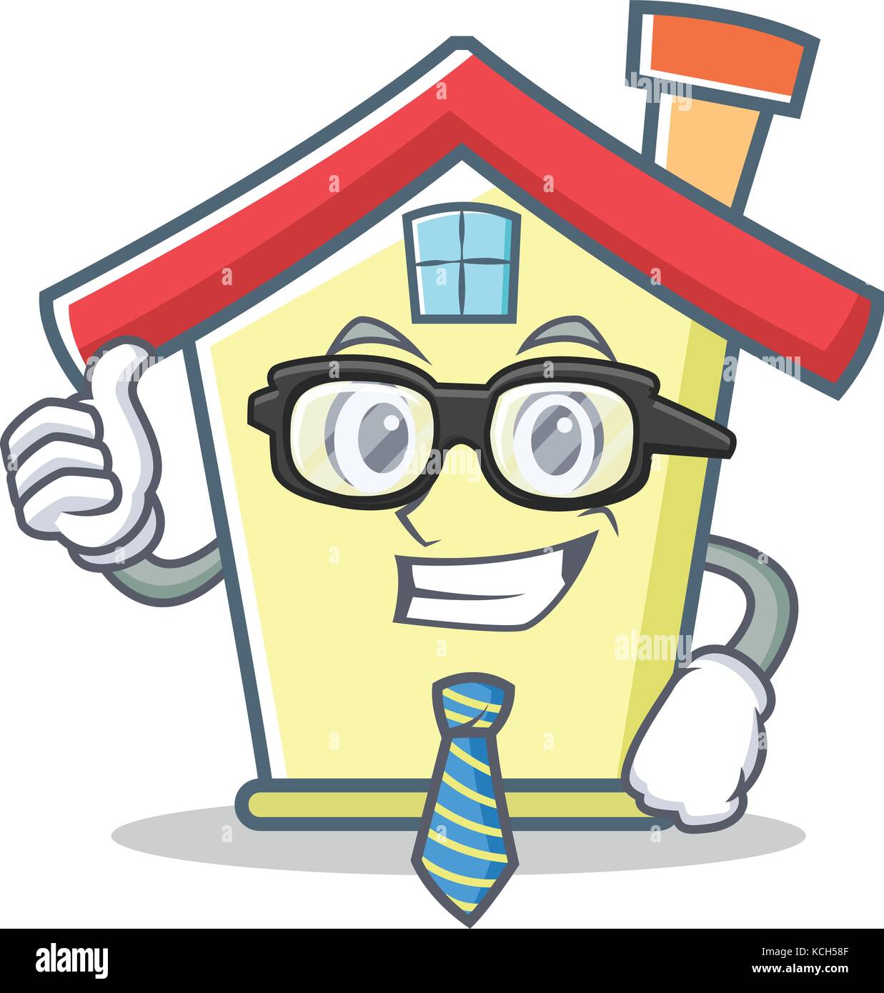 Businessman house character cartoon style Stock Vector Image & Art - Alamy