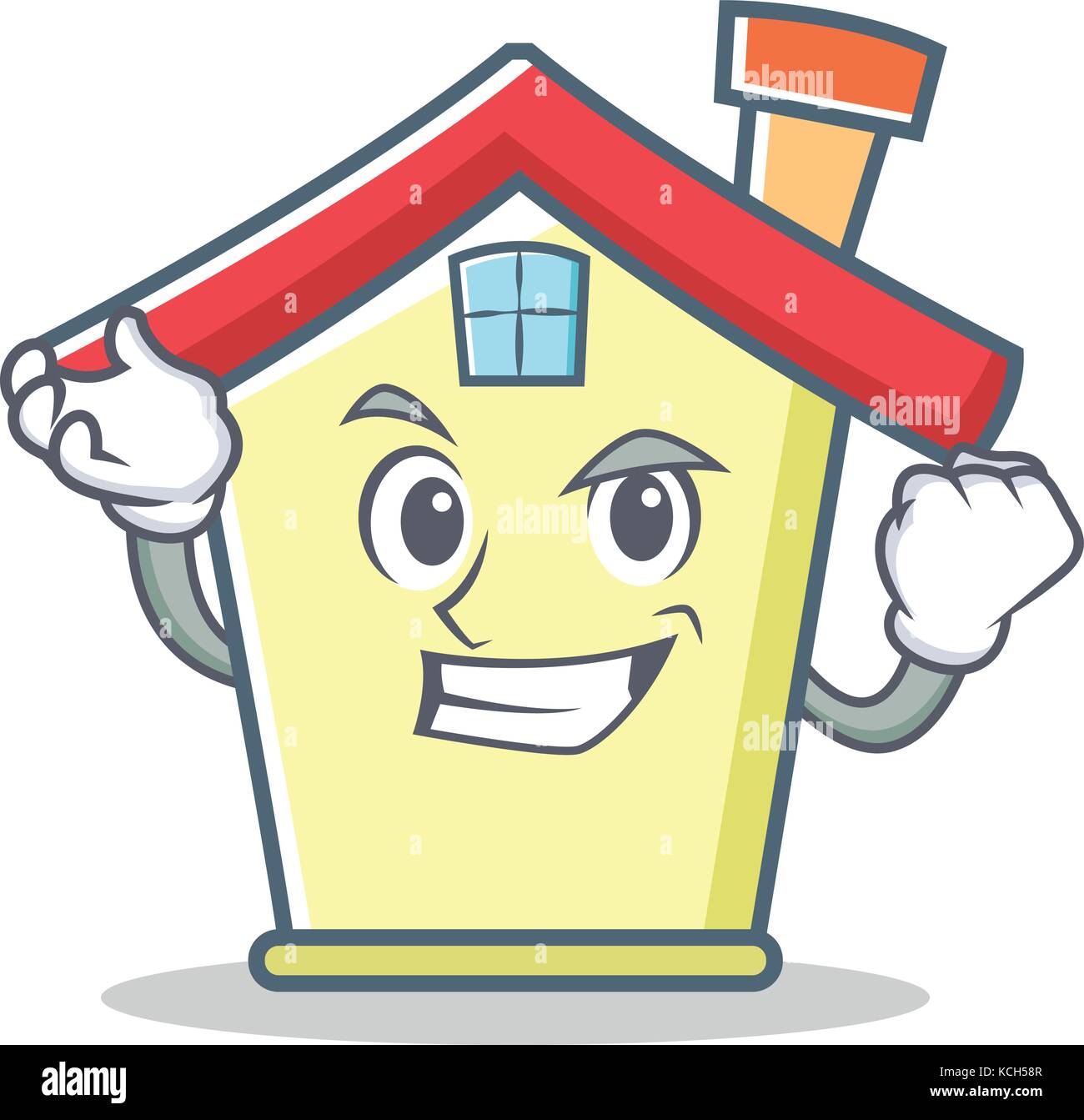 Successful house character cartoon style Stock Vector Image & Art - Alamy