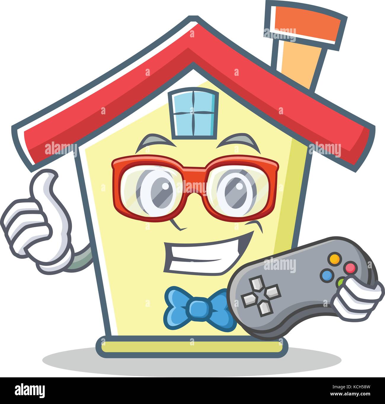 Gamer house character cartoon style Stock Vector Image & Art - Alamy