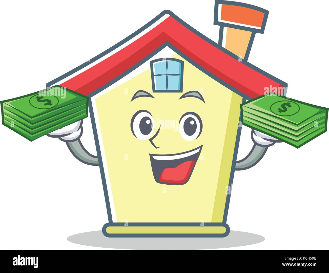 With money house character cartoon style Stock Vector Image & Art - Alamy