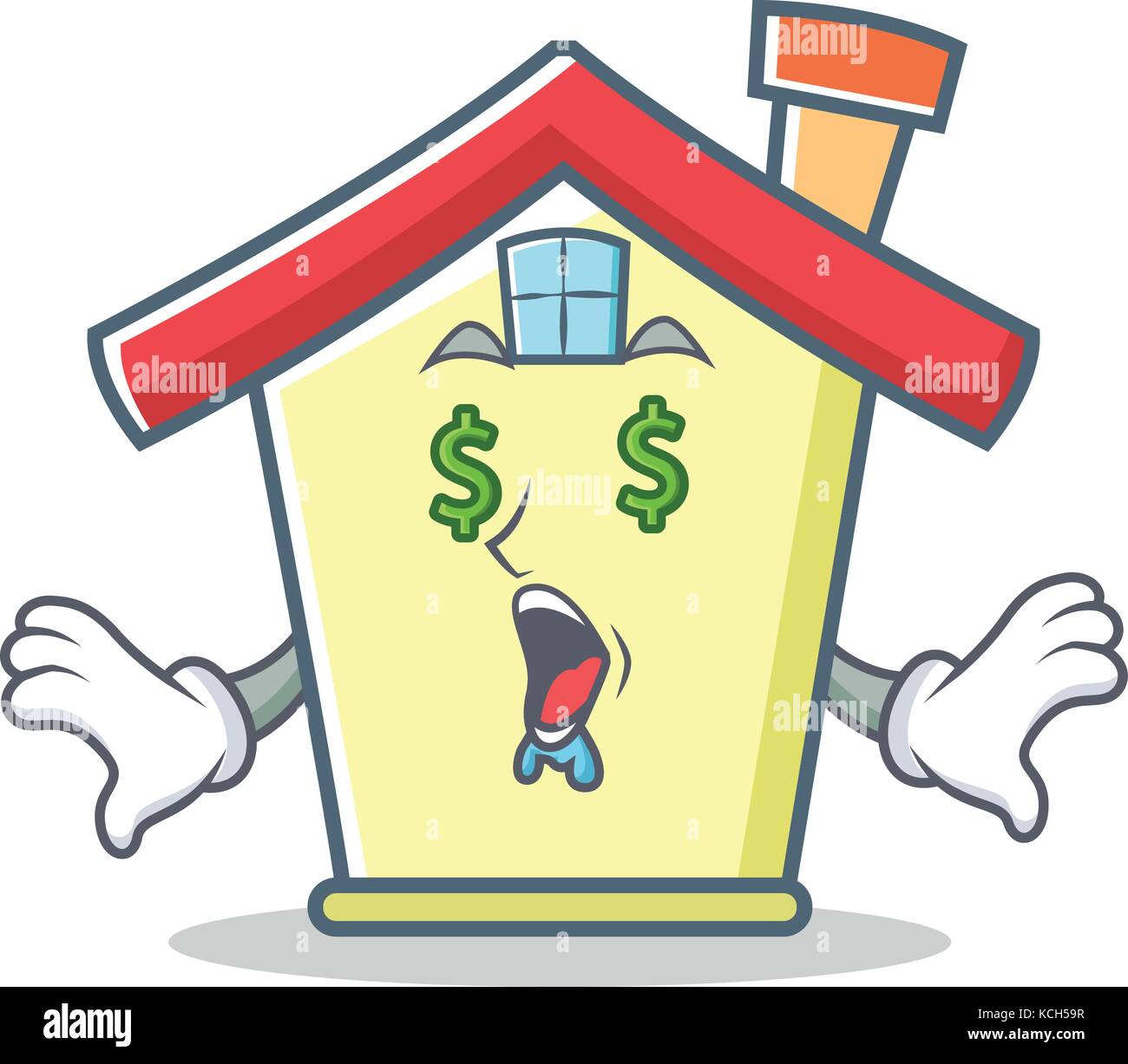 Money eye house character cartoon style Stock Vector Image & Art - Alamy