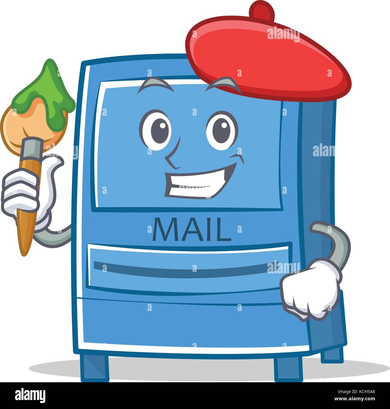 Artist mailbox character cartoon style Stock Vector Image & Art - Alamy