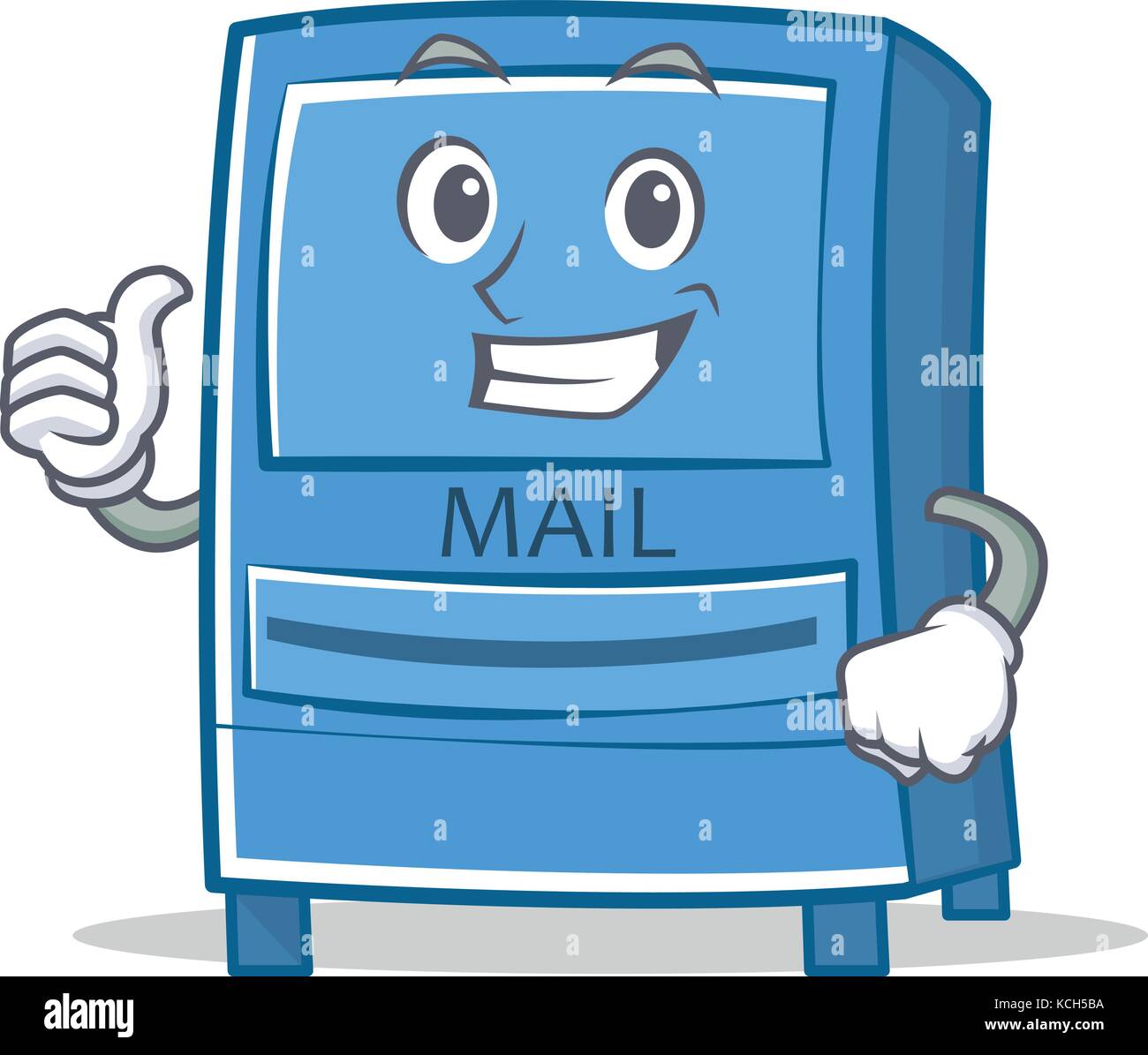 Thumbs up mailbox character cartoon style Stock Vector Image & Art - Alamy