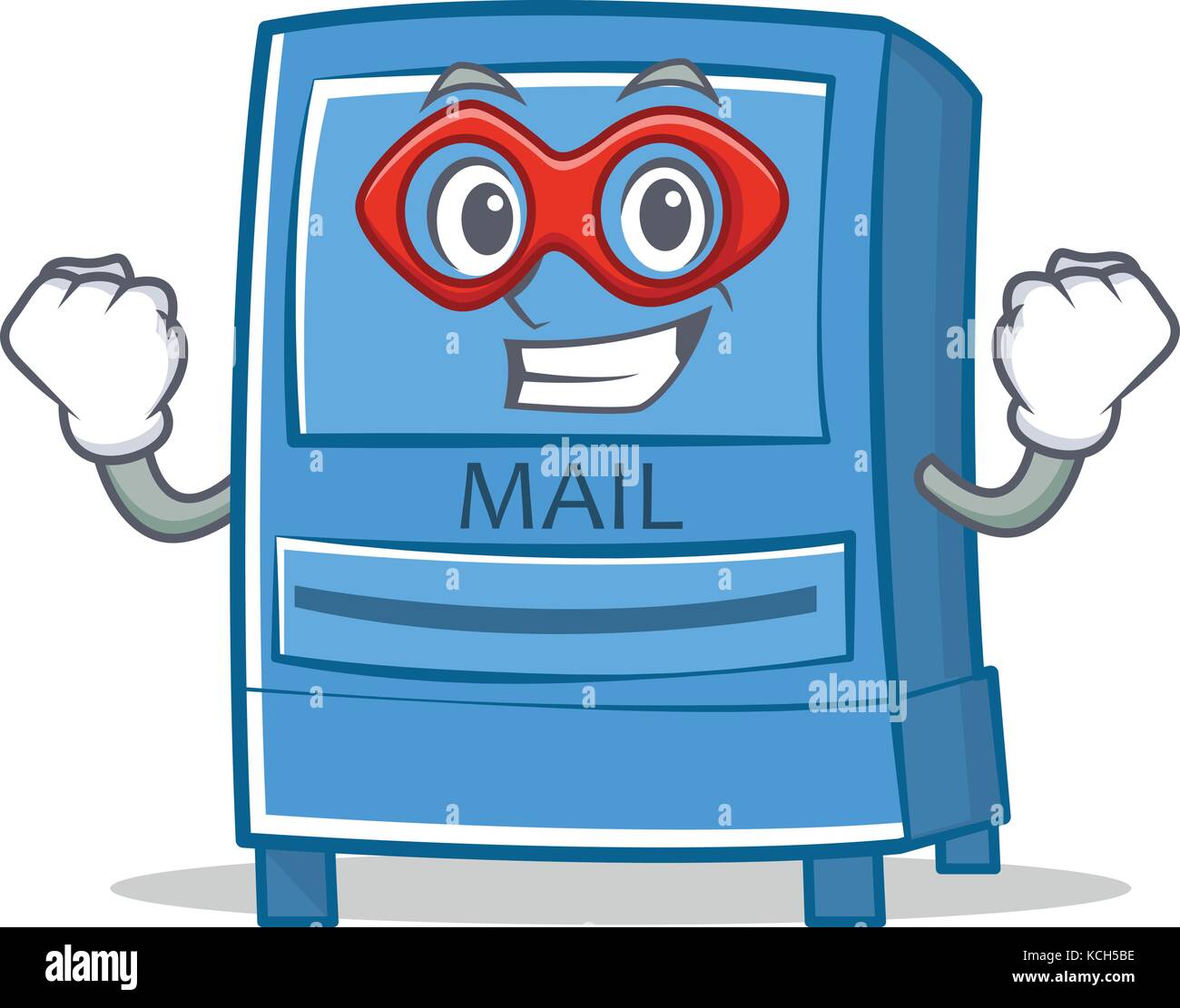 Super hero mailbox character cartoon style Stock Vector Image & Art - Alamy