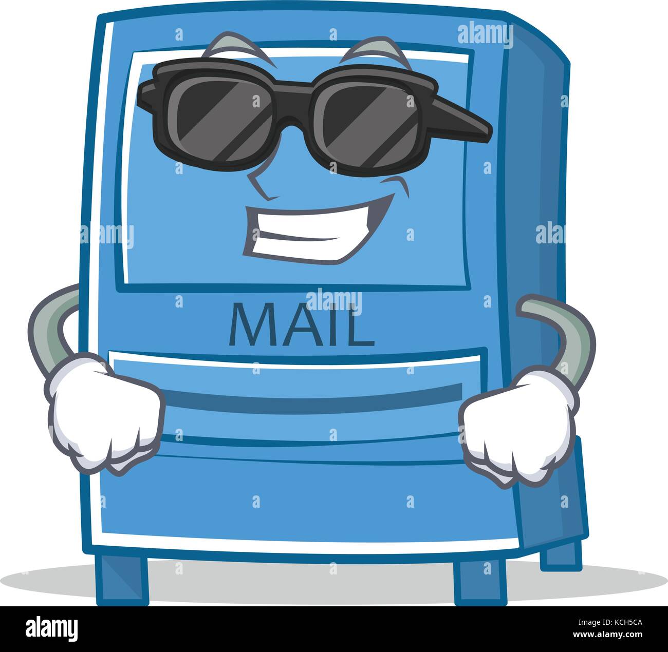 Super cool mailbox character cartoon style Stock Vector Image & Art - Alamy